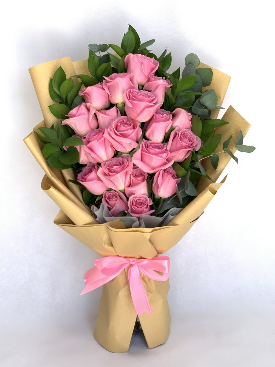Ramo Grande de 24 Rosas Rosadas – Tesoro Floral